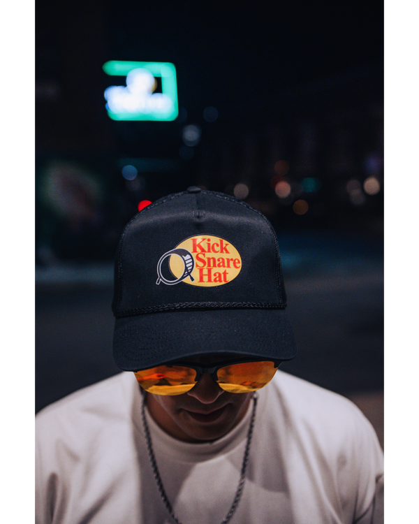 BLACK KICK SNARE HAT TRUCKER - Destroy A Drum